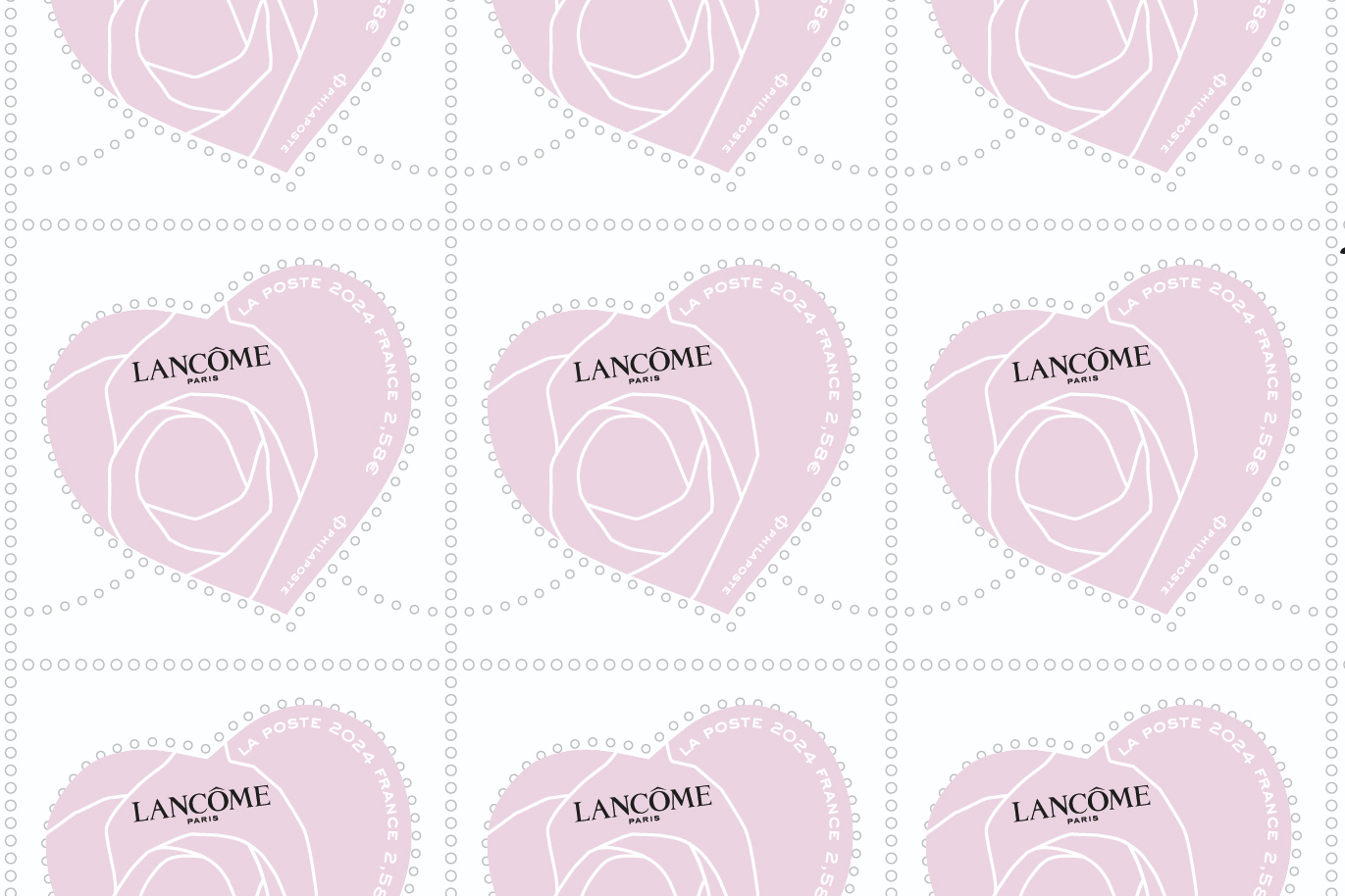 Pour la Saint Valentin, Lancôme et La Poste éditent un timbre cœur ...